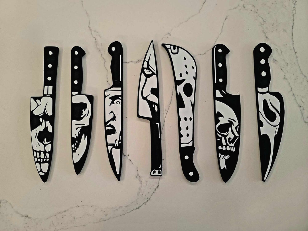 Personal Horror Knives Knife Spooky Halloween Serial Killer STL 3d ...