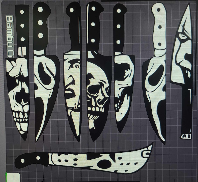 Personal Horror Knives Knife Spooky Halloween Serial Killer STL 3d ...