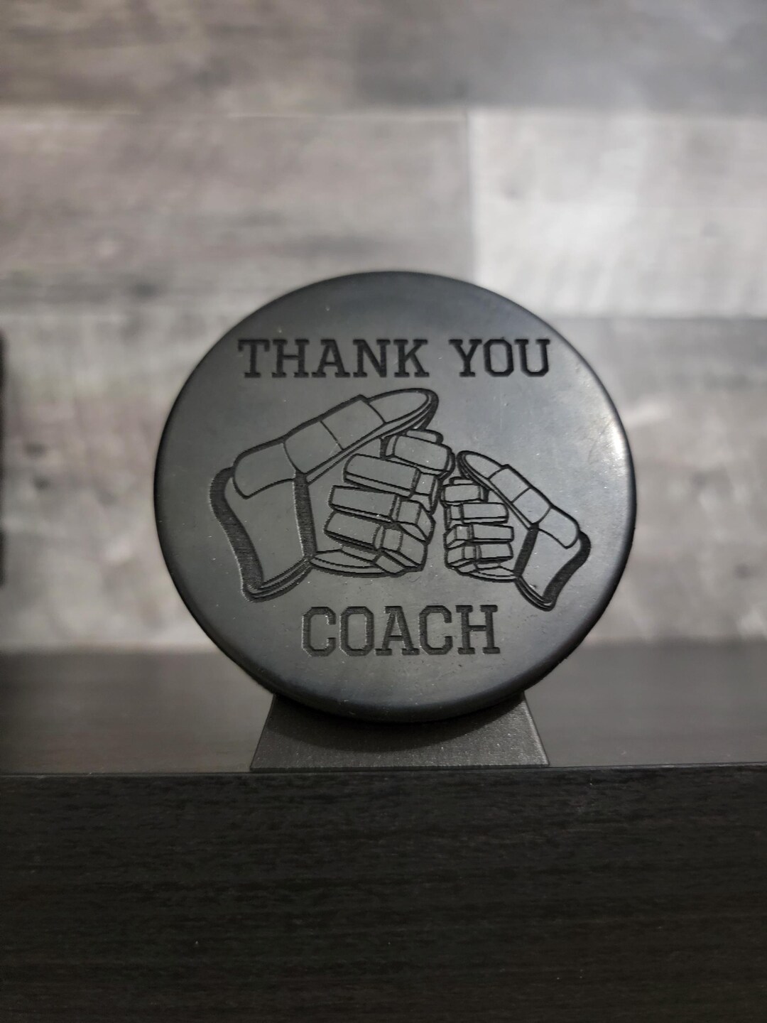 Thank You Coach, Hockey Coach Gift, Coach Gift, Engraved Puck, Coach ...