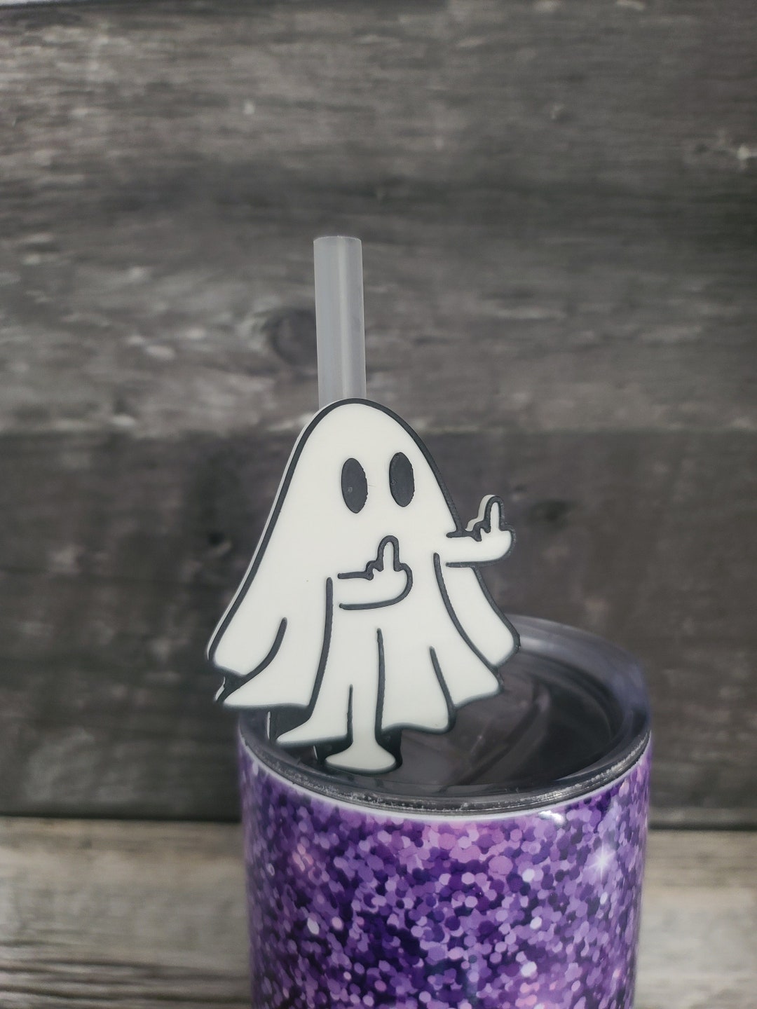STARBUCKS Straw Tumbler Topper Halloween Spooky Custom Ghost Pennywise ...