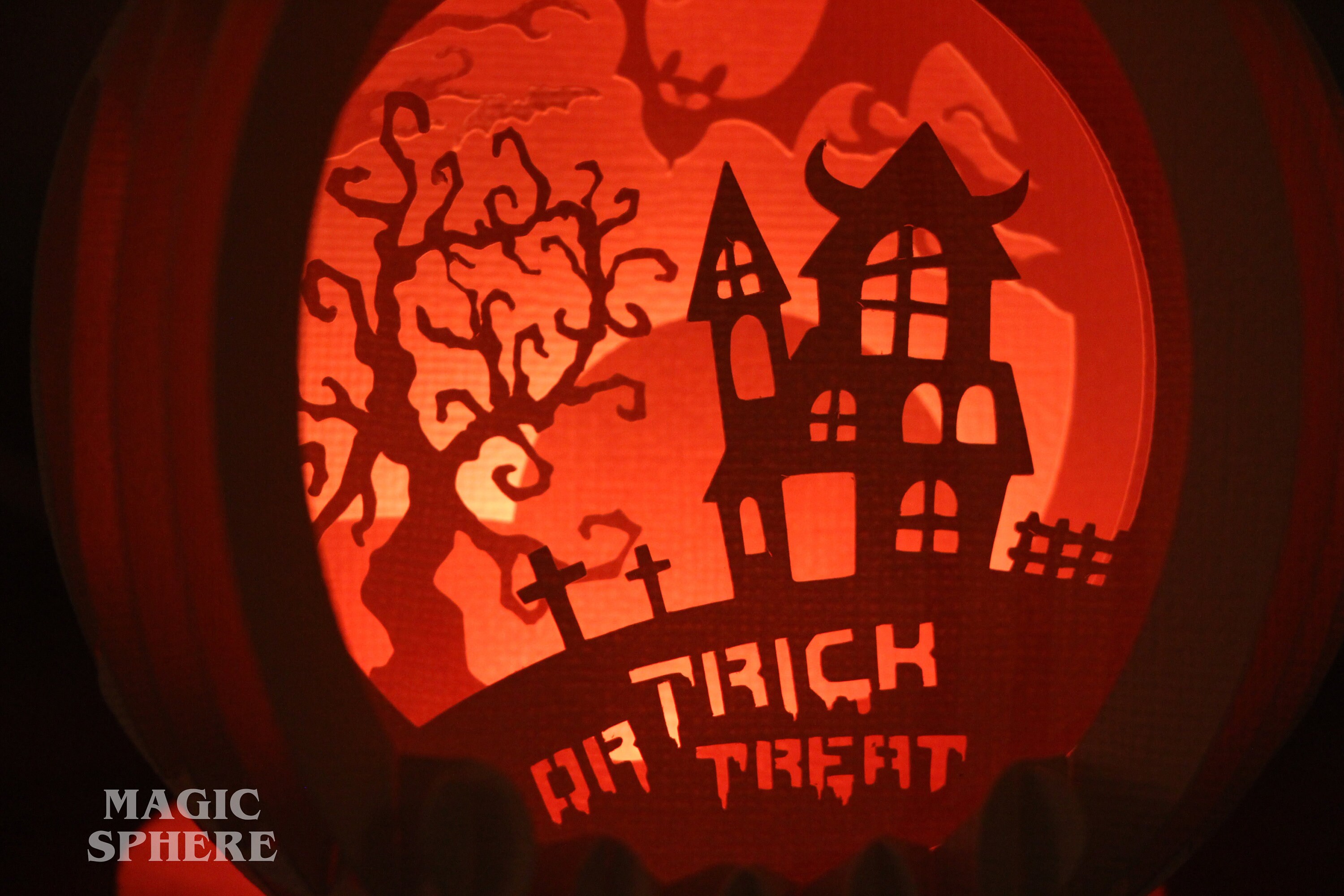 SVG Halloween Popup Sphere Template Bundle , 3D Papercraft, Popup Card ...