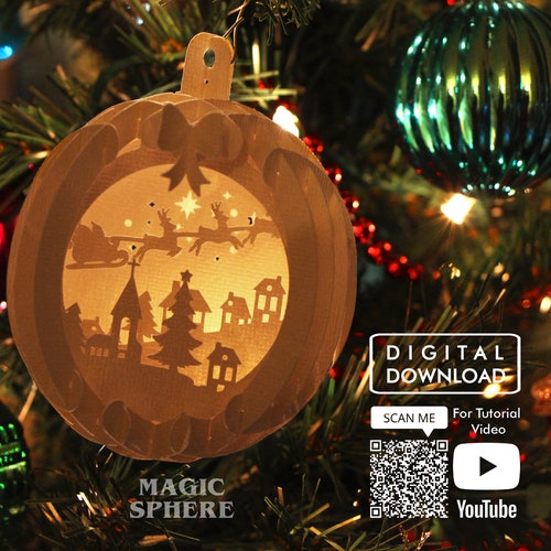 3D Christmas Nativity Ornament Papercraft Template Xmas - Etsy