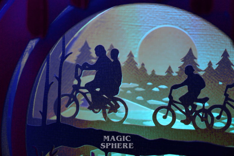 SVG Pdf Png Stranger Things 3D Popup Sphere Template - Etsy