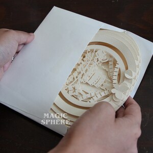 3D Birthday Popup Sphere Papercraft Template, Papercut SVG, Png Pdf ...