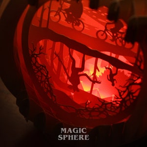 SVG, Pdf, Png Stranger Things 3D Popup Sphere Template, Papercut ...