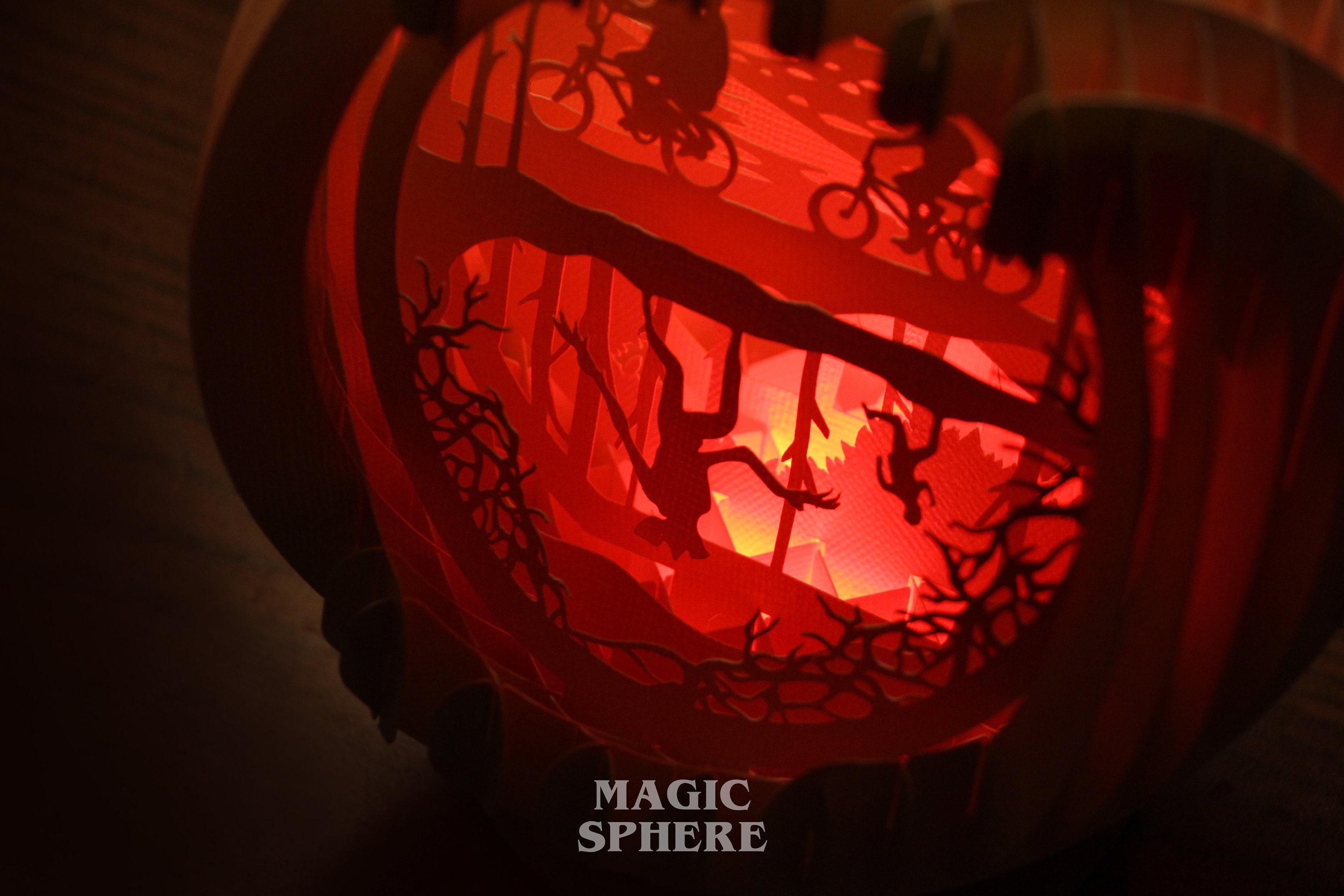 SVG, Pdf, Png Stranger Things 3D Popup Sphere Template, Papercut ...