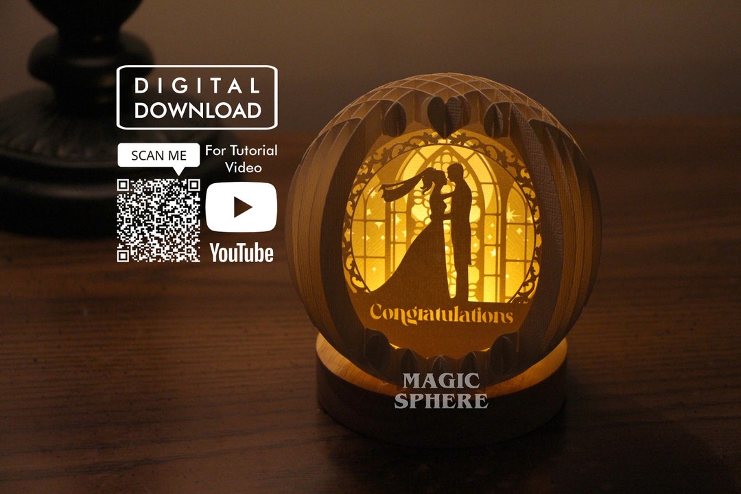 Wedding Popup Sphere Template SVG for Cricut Papercut - Etsy Canada