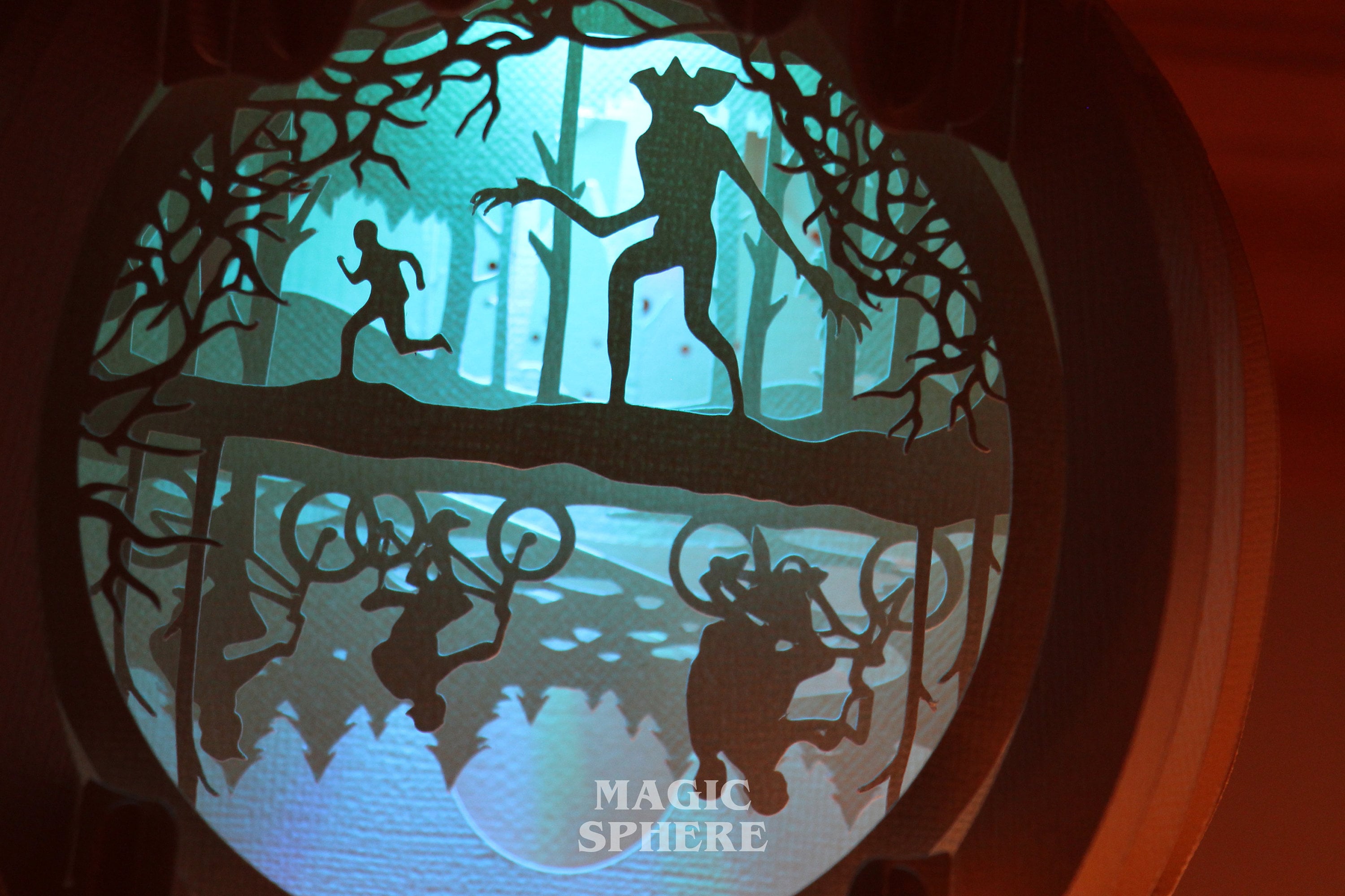SVG, Pdf, Png Stranger Things 3D Popup Sphere Template, Papercut ...