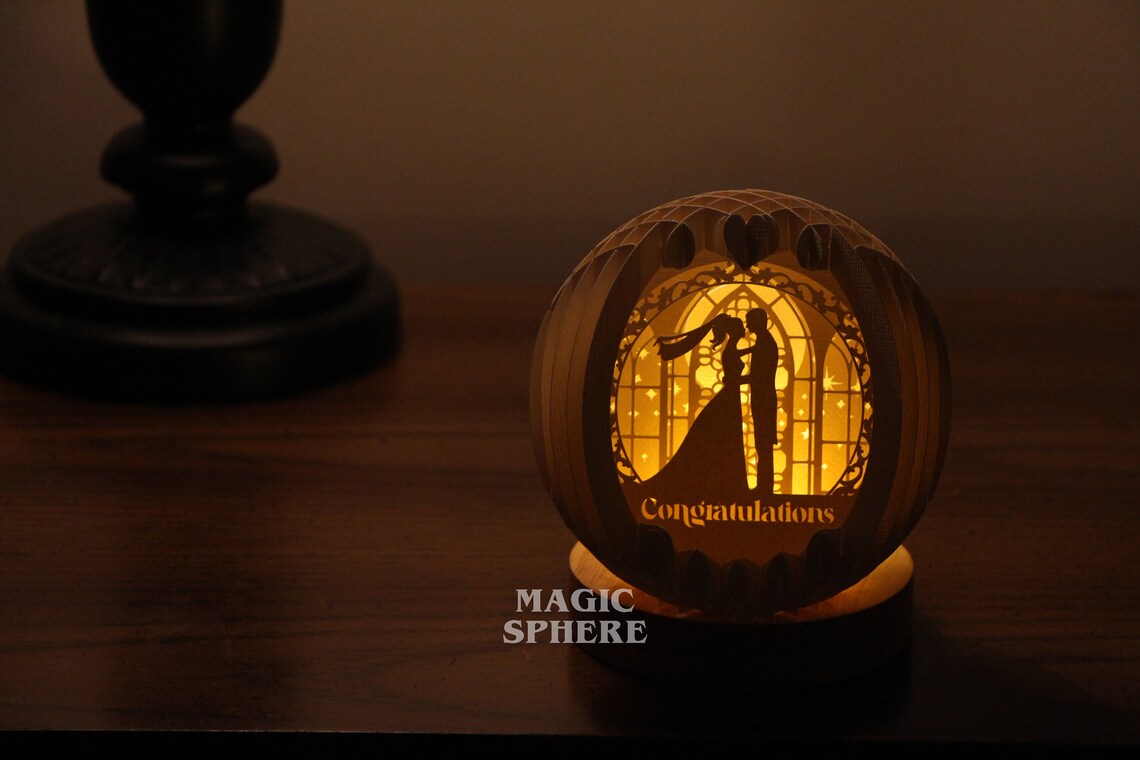 Wedding Popup Sphere Template SVG for Cricut Papercut - Etsy UK