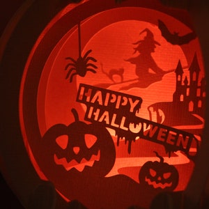 SVG Halloween Popup Sphere Template Bundle , 3D Papercraft, Popup Card ...