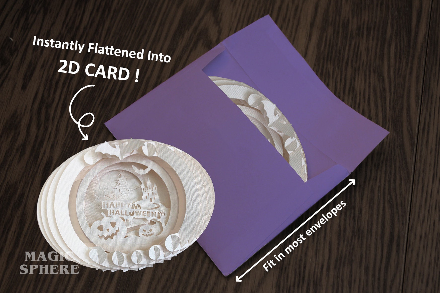 SVG Halloween Pumpkin Popup Sphere Template Papercraft - Etsy