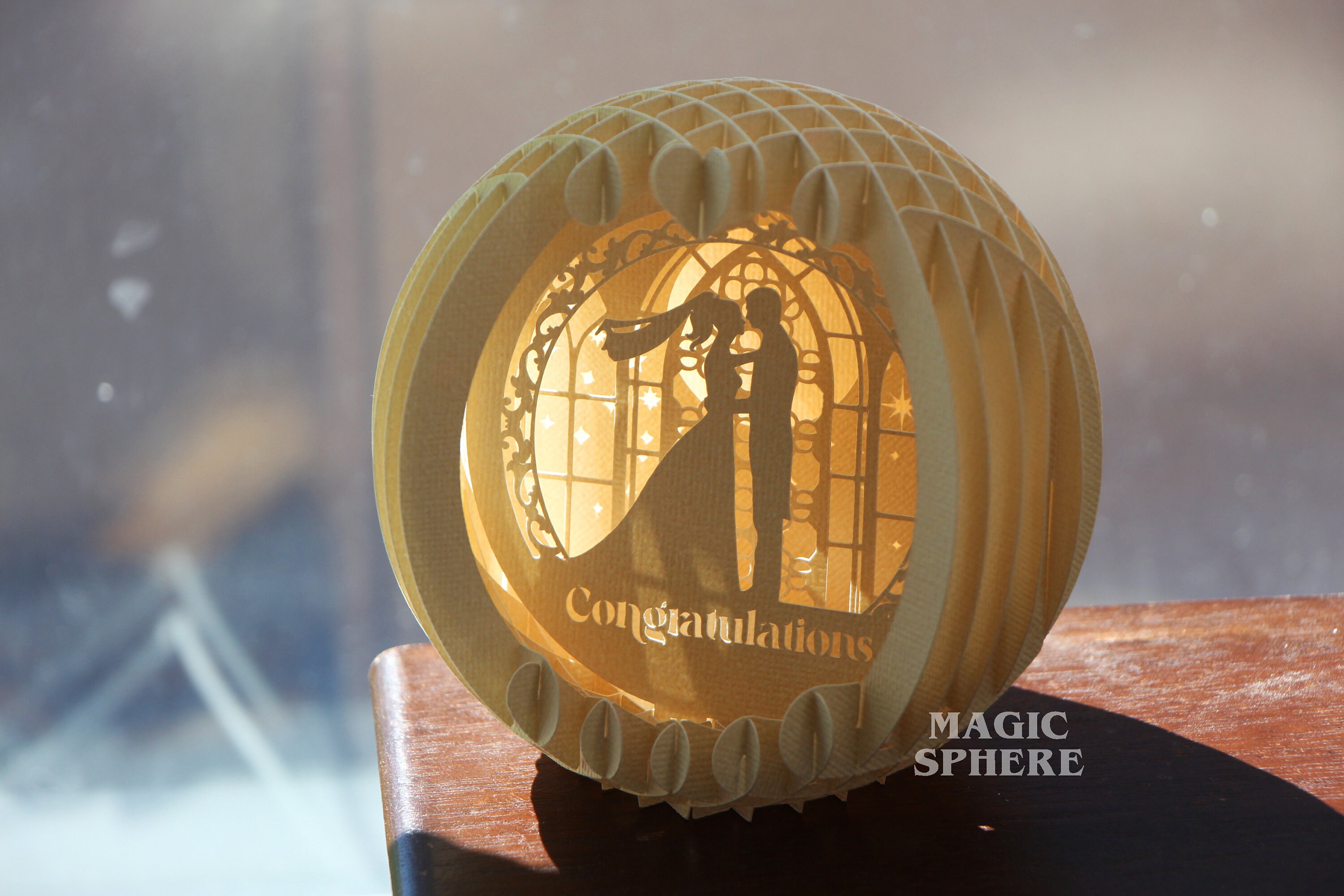 Wedding Popup Sphere Template SVG for Cricut Papercut - Etsy Canada