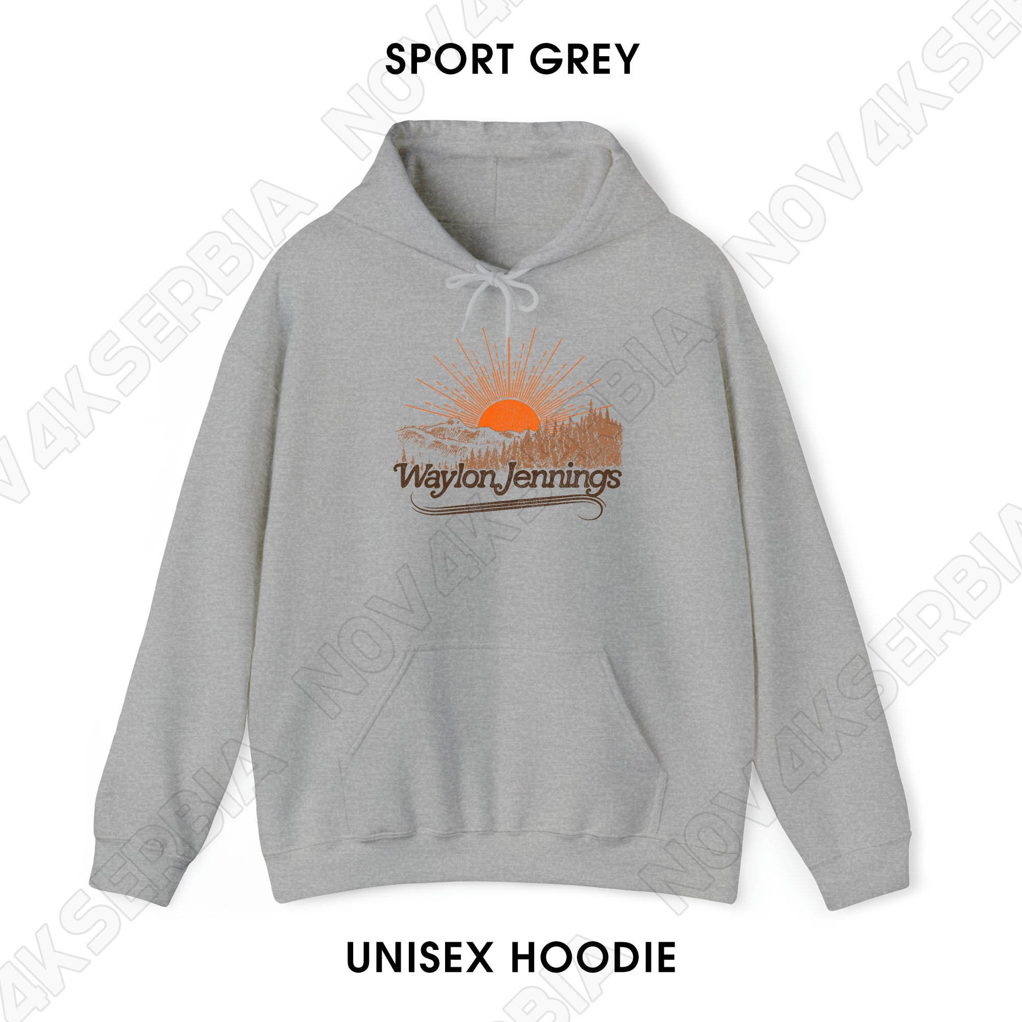 Waylon Jennings Vintage Sun Landscape Unisex T-shirt Sweatshirt Hoodie ...