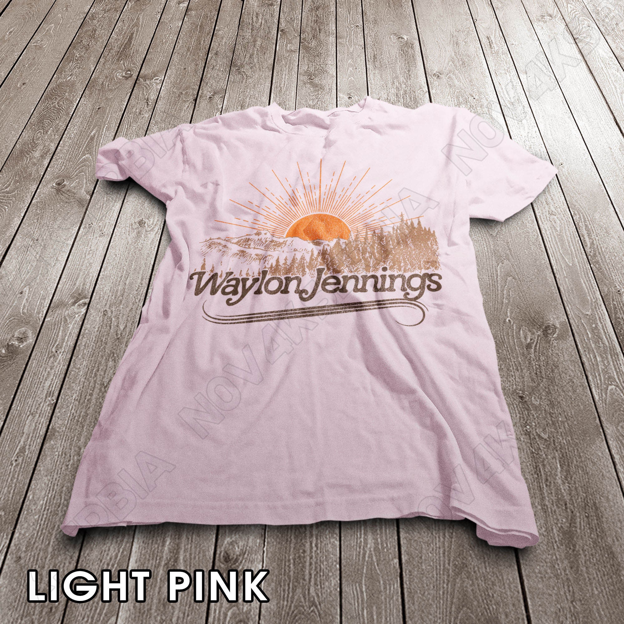 Waylon Jennings Vintage Sun Landscape Unisex T-shirt Sweatshirt Hoodie ...