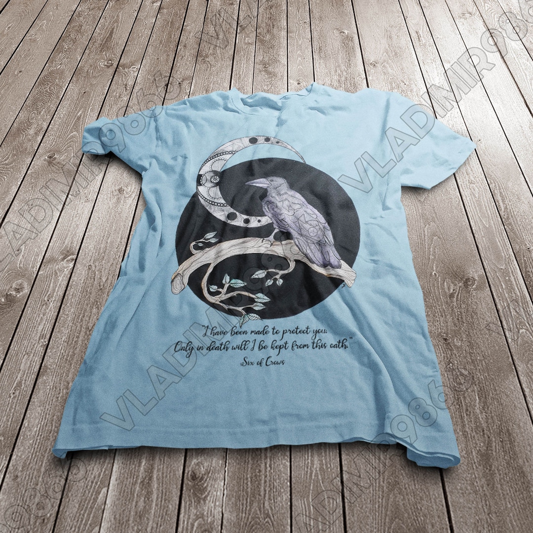 Camiseta unisex Cuervo Luna - Etsy España