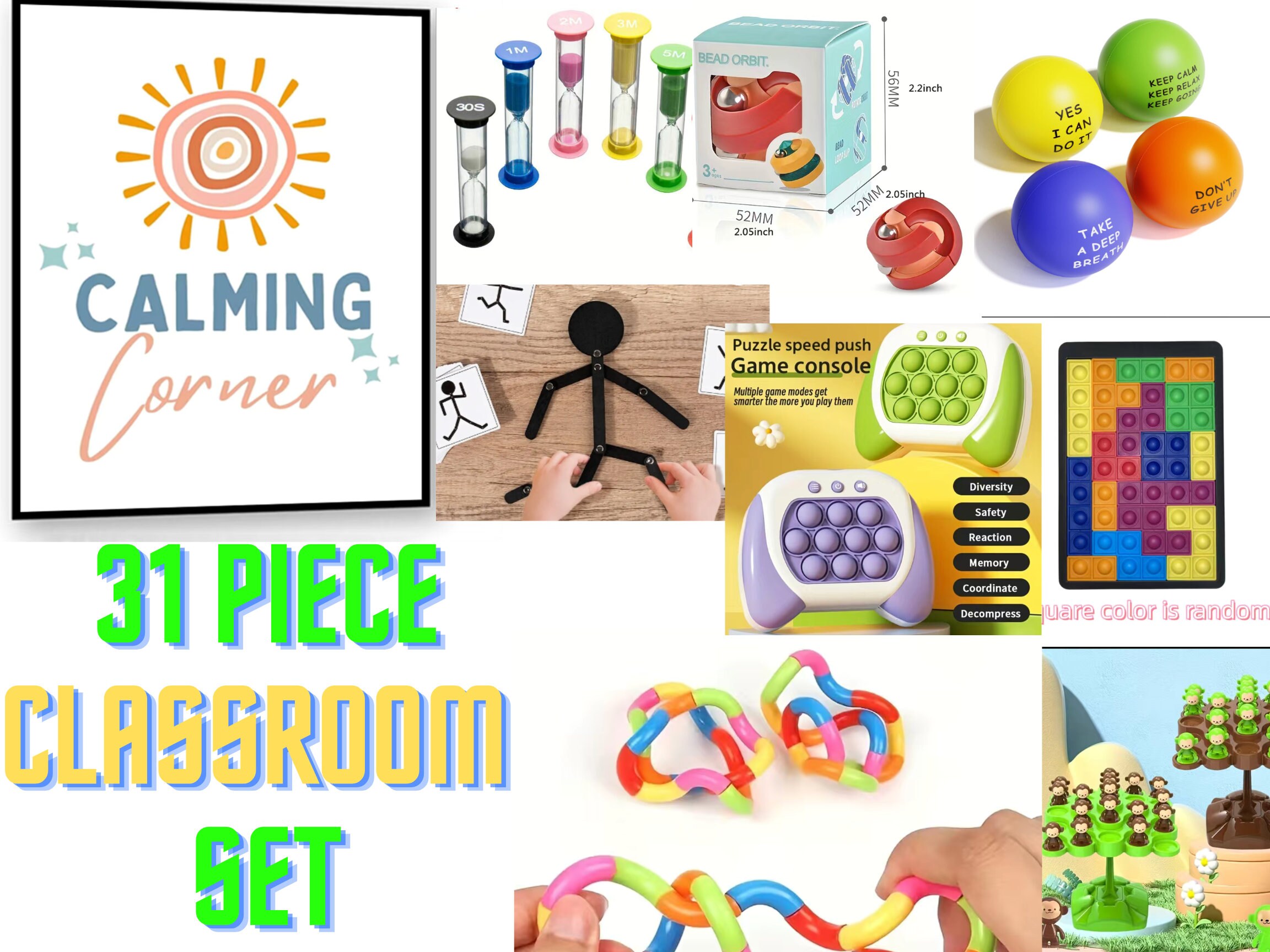 31 Piece Calming Corner Classroom Setfor Kindergarten - Etsy Canada