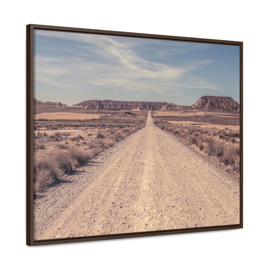 Beautiful Road Landscape Canvas Print Dusty Dirt Road Framed Canvas ...