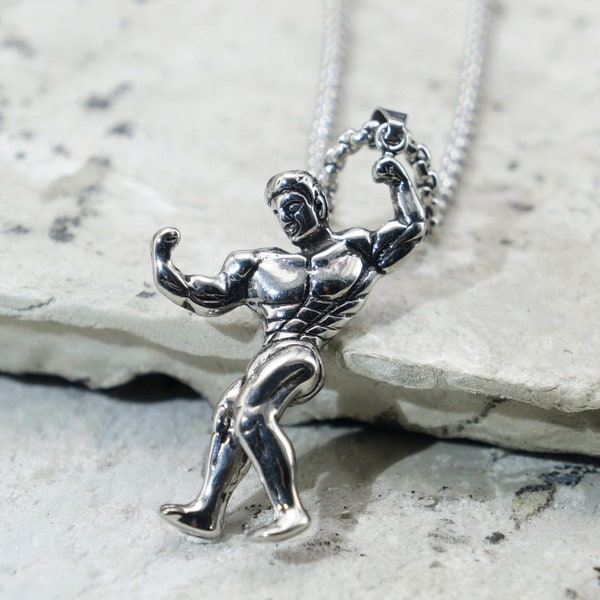 Muscle Men Necklace - Etsy