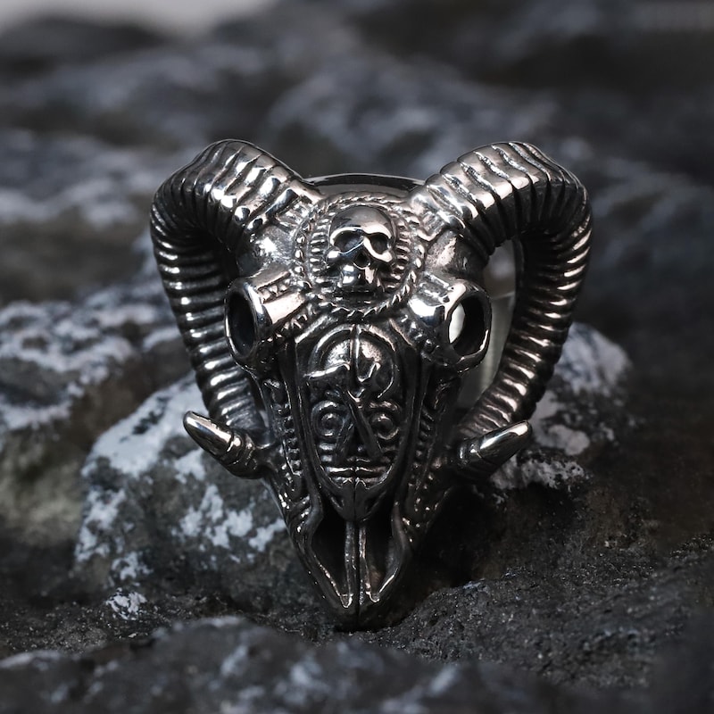 Satanic Rings for Men - Etsy