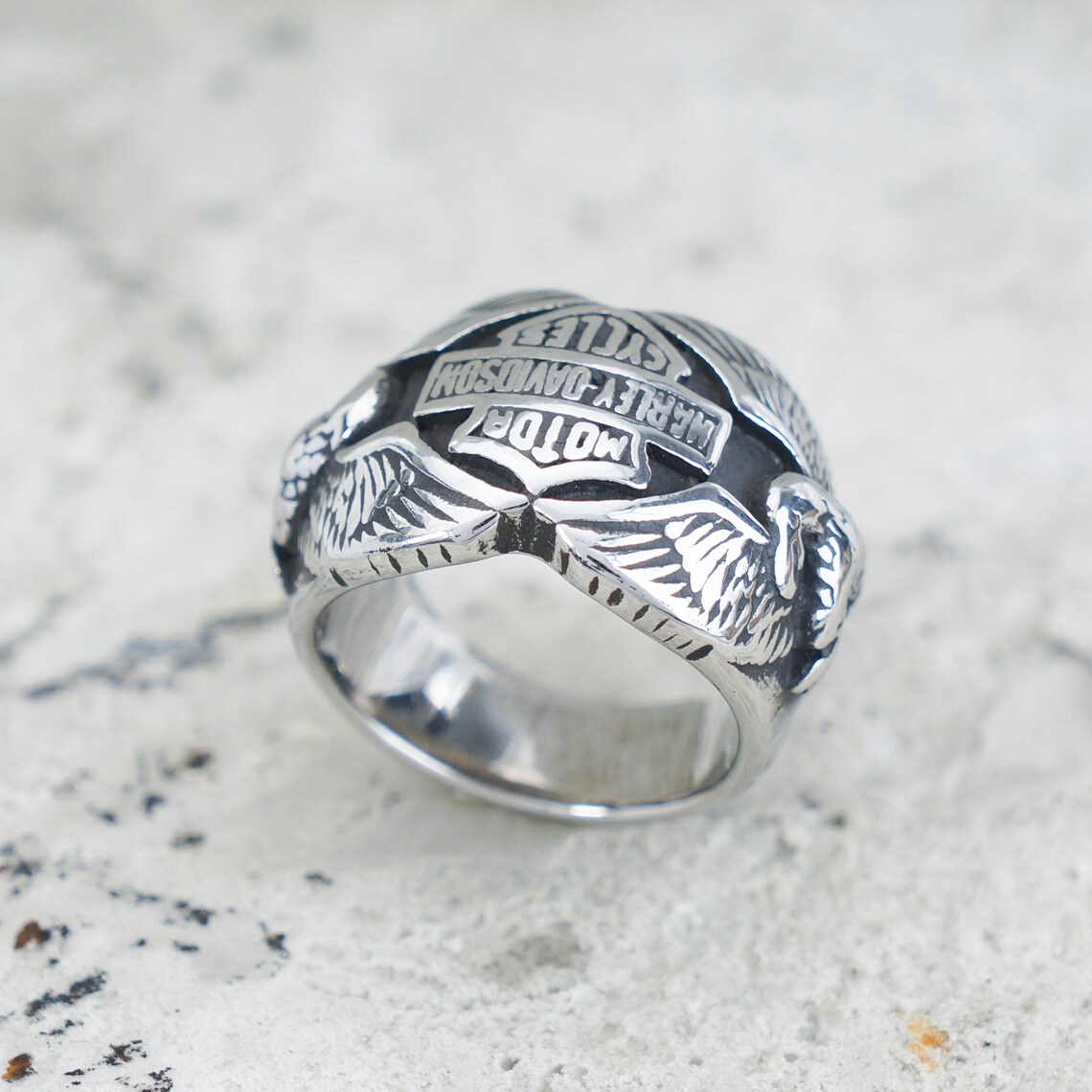 Harley Davidson Ring, Biker Ring, Motorcycle Ring, Silver Maker Jewelry ...