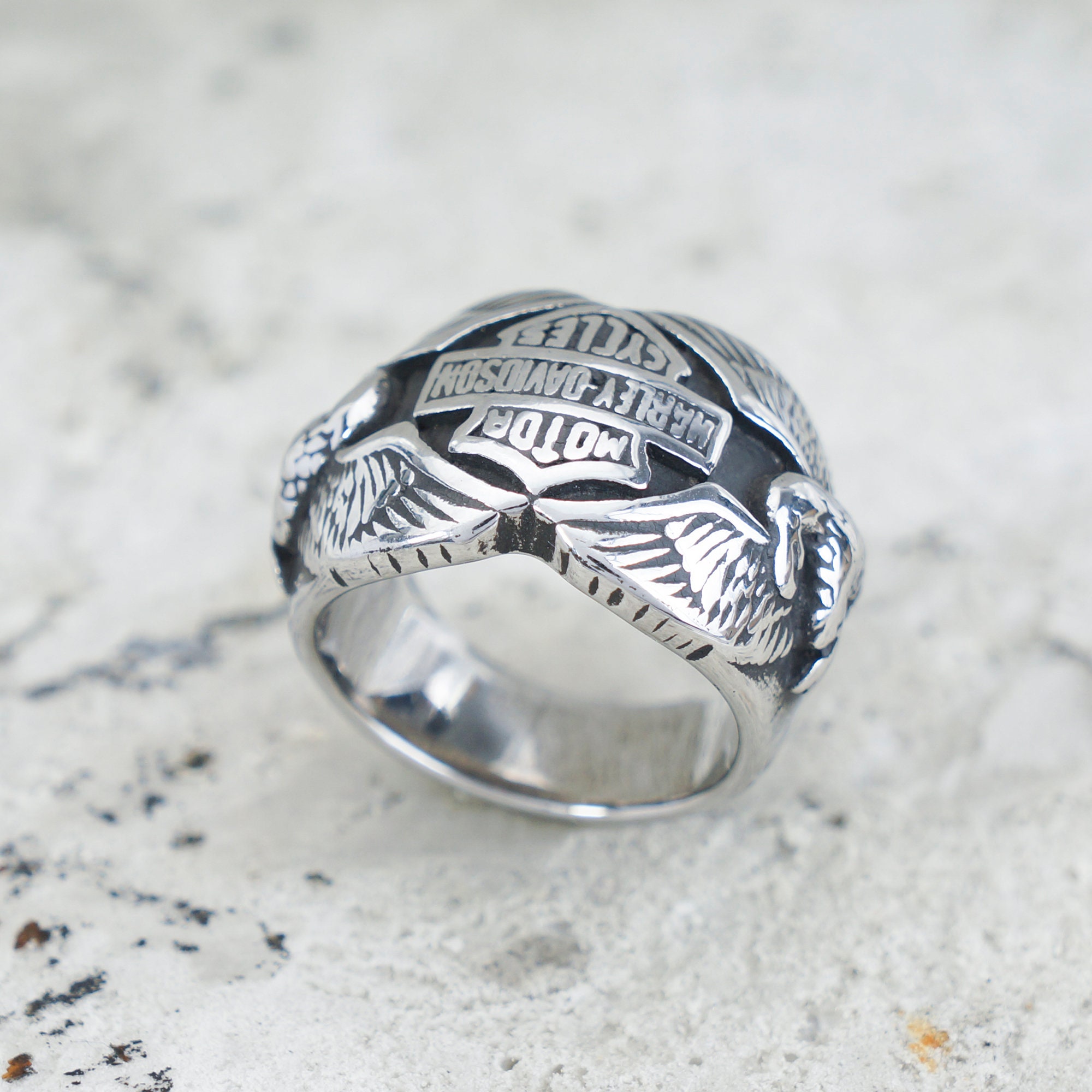 Harley Davidson Ring, Biker Ring, Motorcycle Ring, Silver Maker Jewelry ...