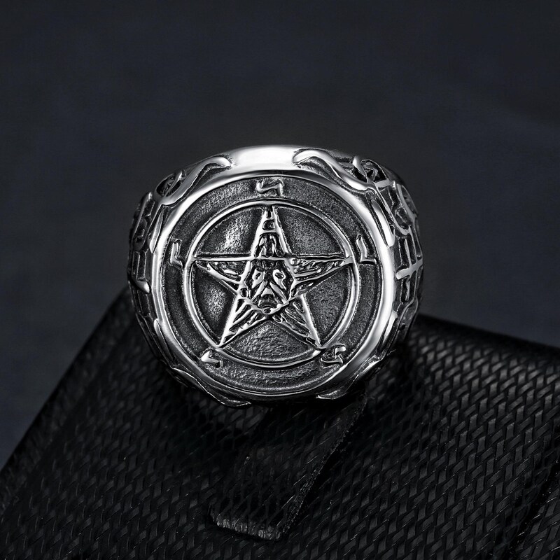 Mens Biker Devil Ring - Etsy