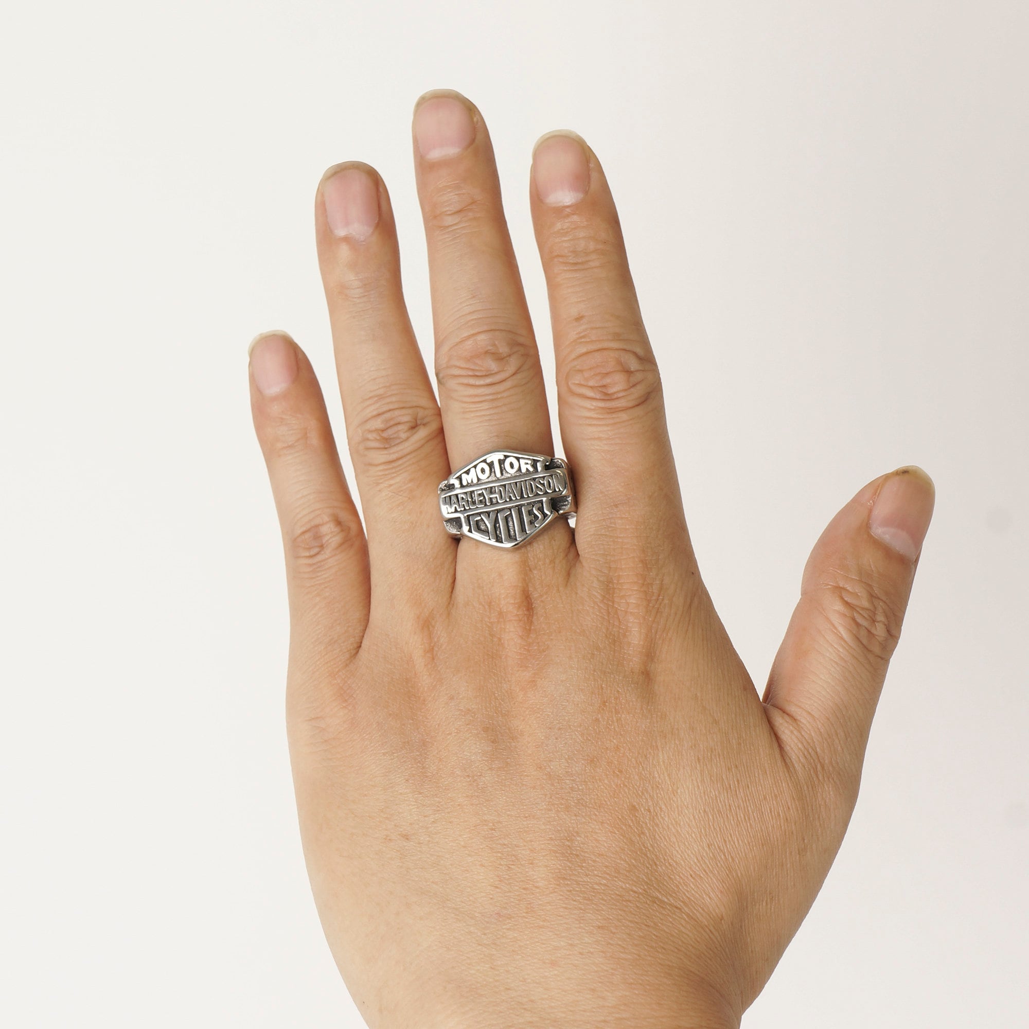 Harley Davidson Ring Silvermotorcycle Signet Ringbiker - Etsy