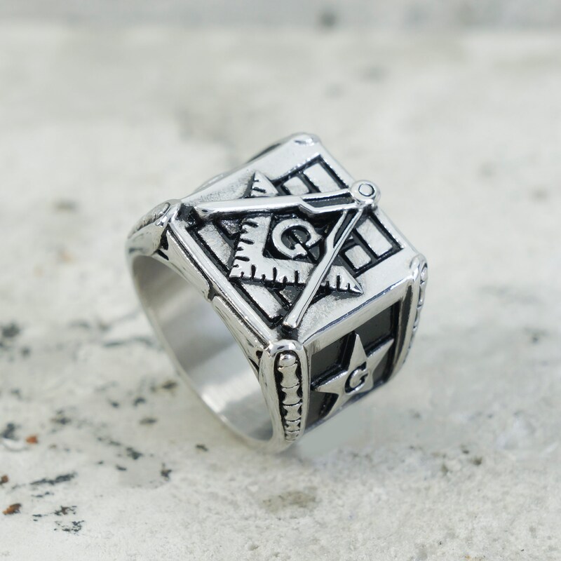 Freemason Ring - Etsy