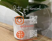 Acrylic QR Code Sign - Etsy