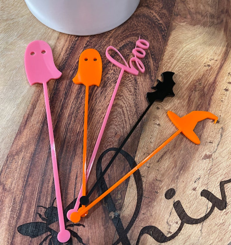 Halloween Drink Stir Sticks 1 Dozen - Etsy