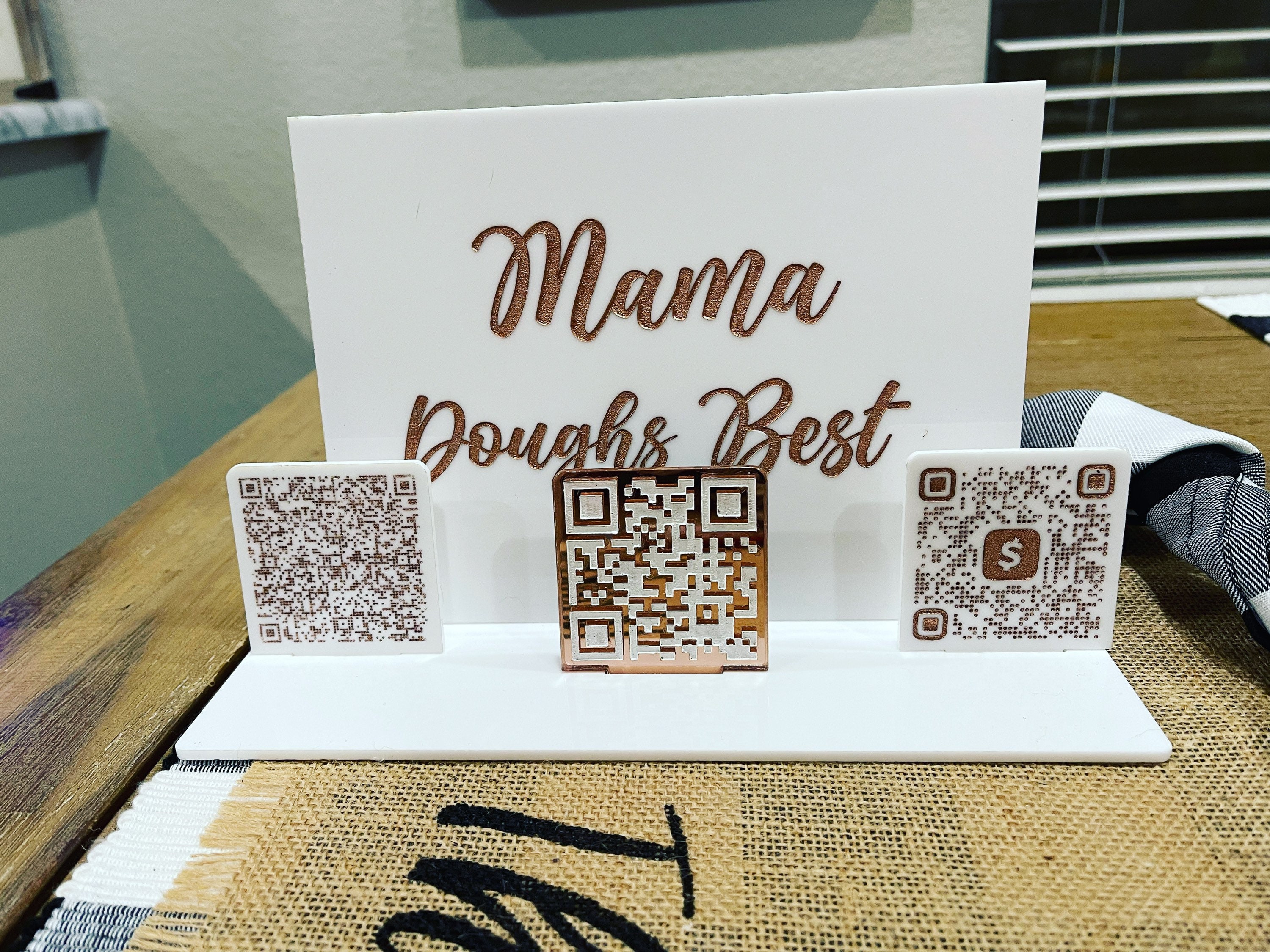 Acrylic QR Code Sign - Etsy