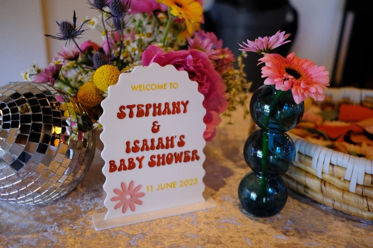 Scalloped Arch Acrylic Sign - Etsy