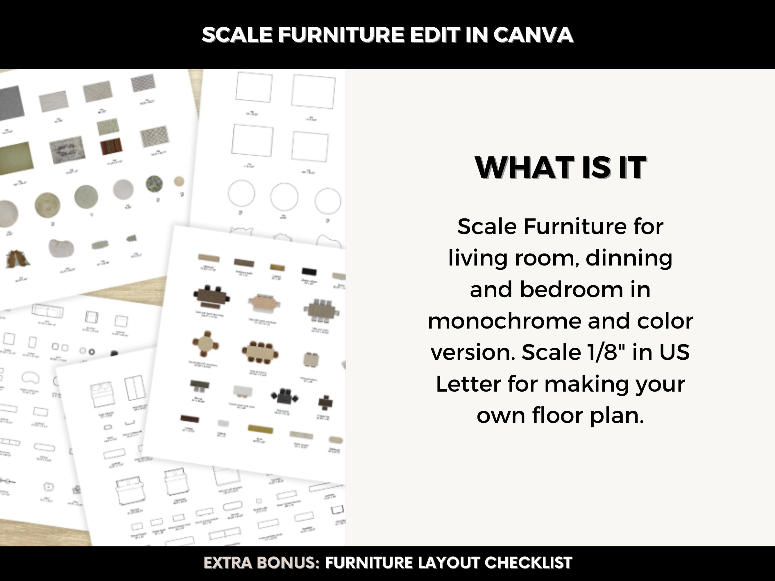 1 8 Printable Furniture Scale