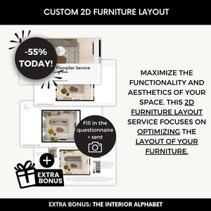 Custom 2D Floor Plan Design Personalized Home Layout Drawing, Furniture ...