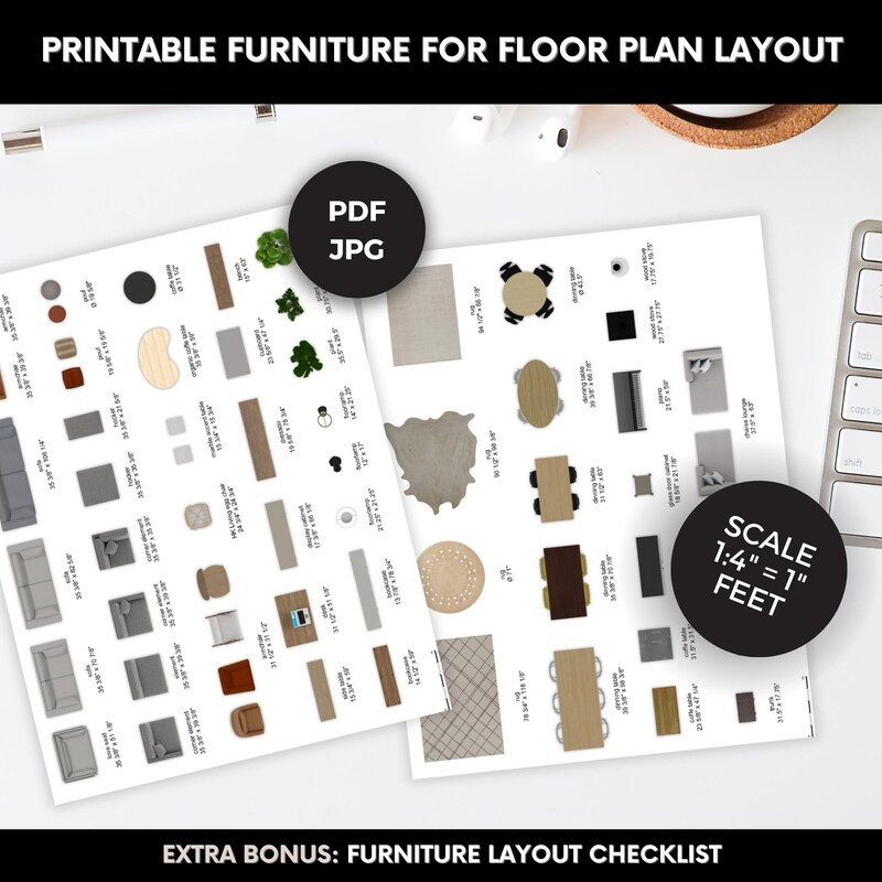 House Furniture Cut Outs - Etsy