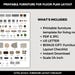 Printable Scale Furniture Cutouts for Living Room Floorplan, Living ...
