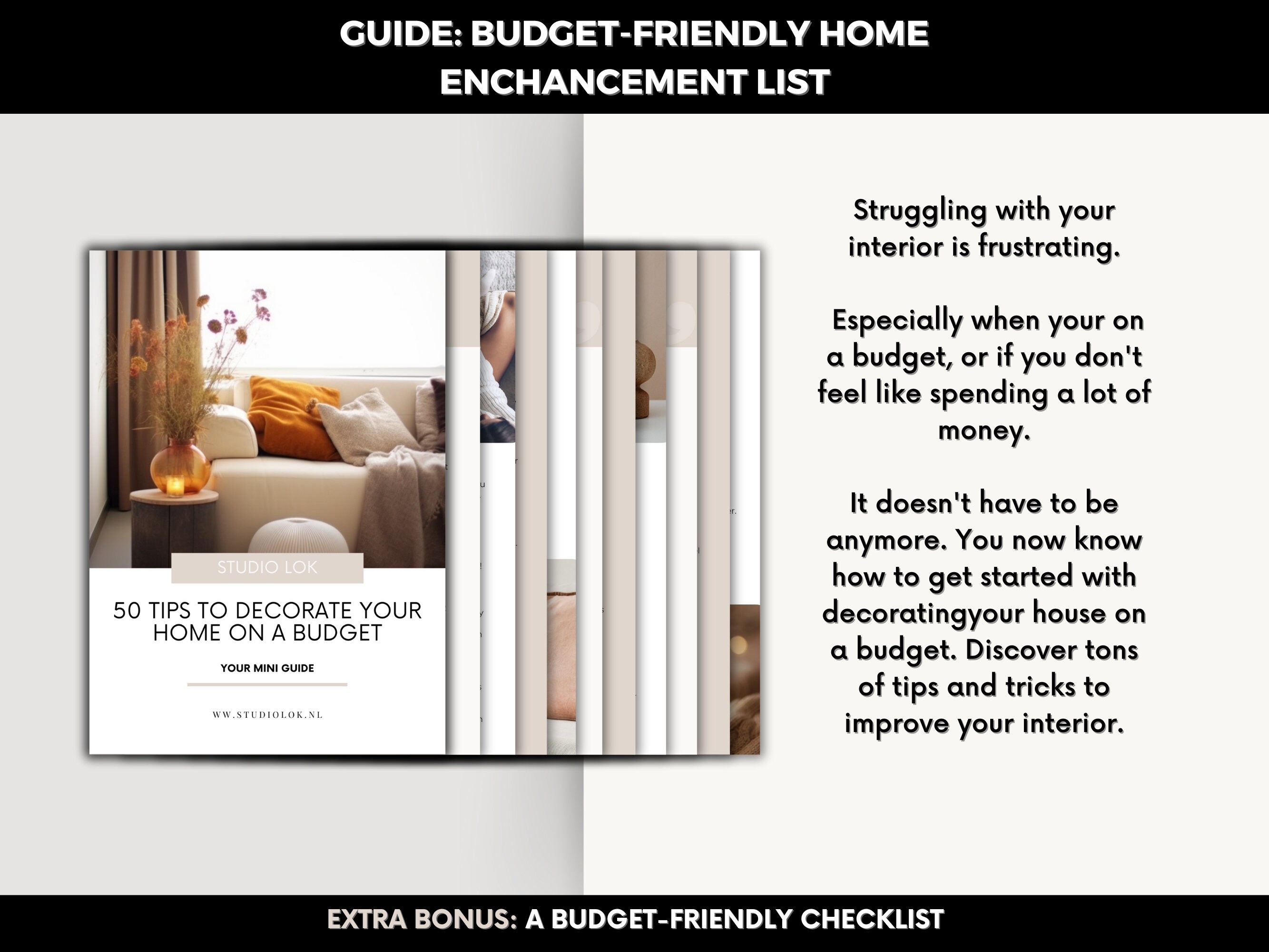 Home Improvement List to Decorate Your House on a Budget, Interior Tips ...