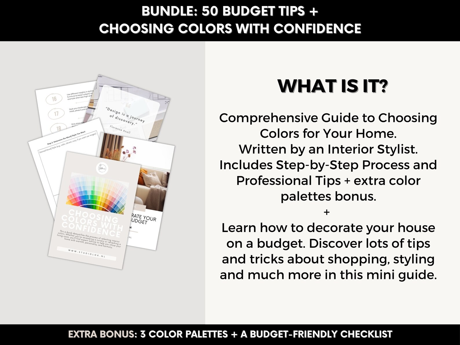 Home Improvement Bundle: Choosing Colors With Confidence + 50 Budget ...