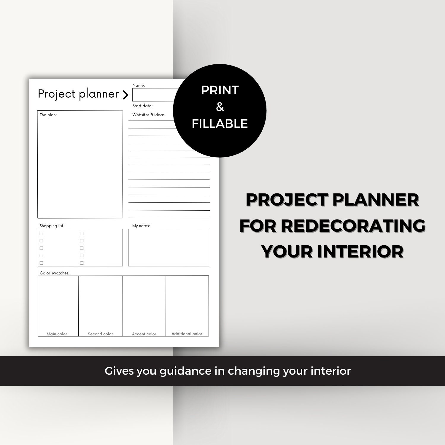 Interior Design Project Planner for Beautiful Home Decor and ...