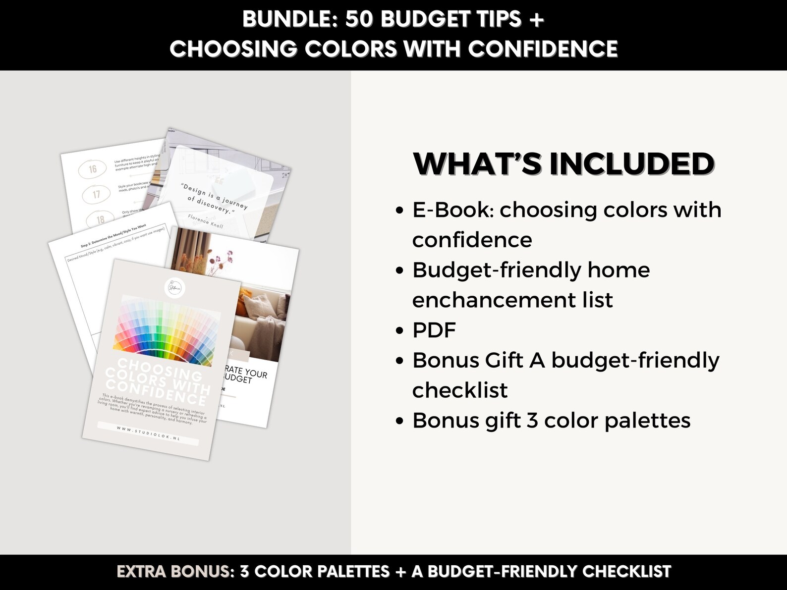 Home Improvement Bundle: Choosing Colors With Confidence + 50 Budget ...