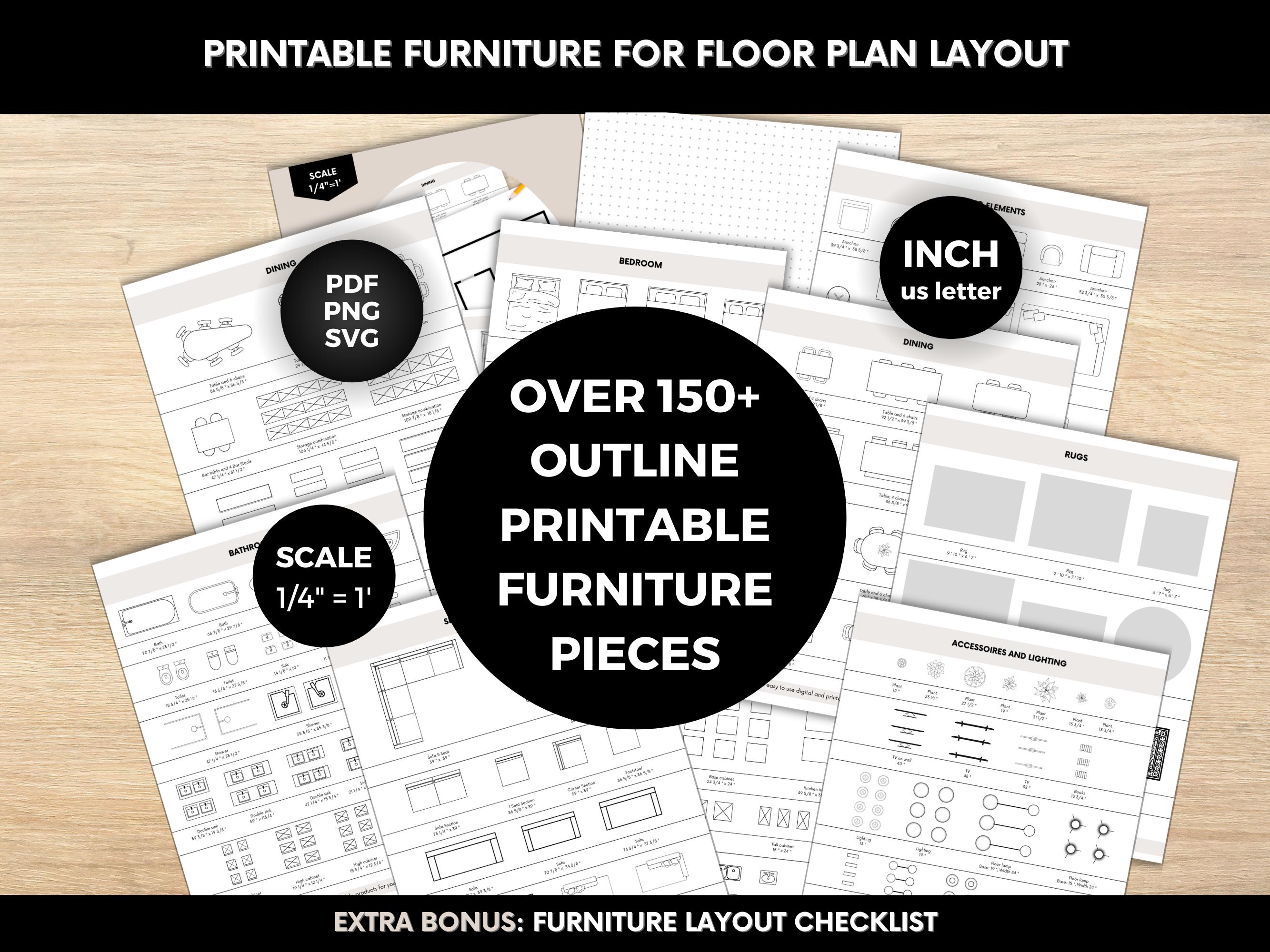 Arranging Furniture Floor Plan Templates