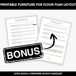 Printable Furniture Kit, Editable Furniture Kit, Customizable Furniture ...