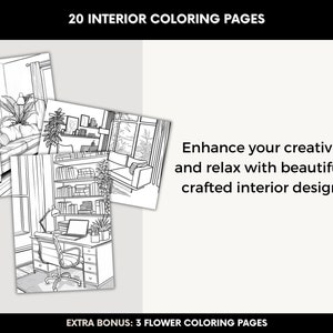 Cozy Home Coloring Pages, Living Room, Kitchen, Bedroom, Bathroom ...