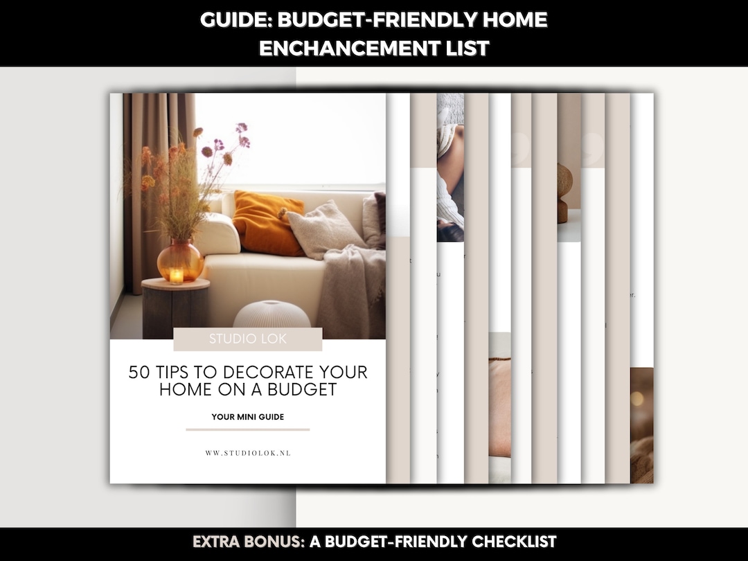 Home Improvement List to Decorate Your House on a Budget, Interior Tips ...