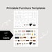 Editable Furniture Template Kit, DIY Floor Plan & Room Design in Canva ...