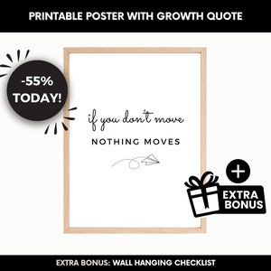 Quote Prints Wall Art, Black and White Prints, Motivational Quote ...