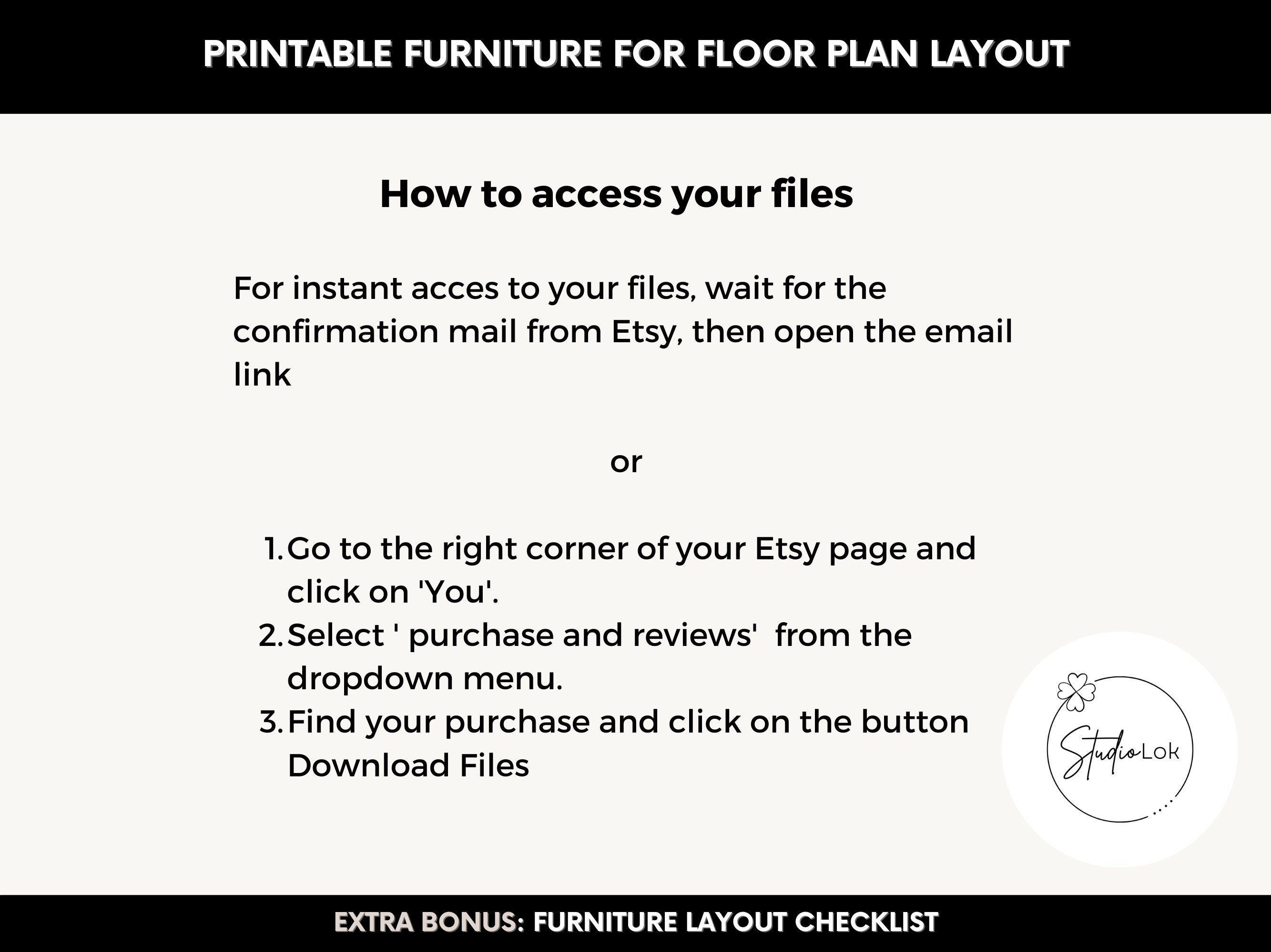 Printable Scale Furniture Template, 1:75 Interior Design Floor Plan Kit ...