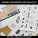 Printable Scale Furniture Cutouts for Living Room Floorplan, Living ...