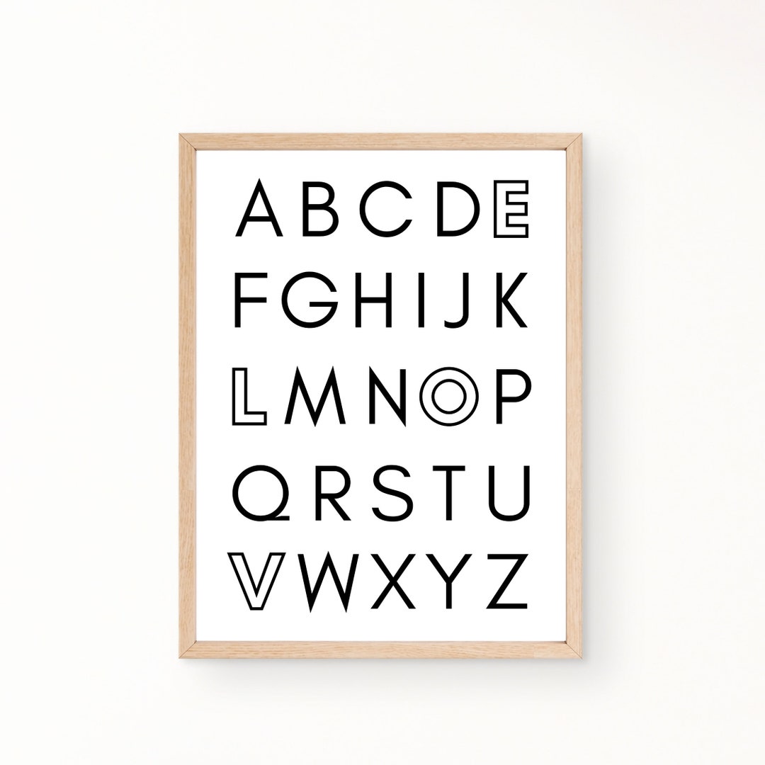 Downloadable Prints for Poster, Printable Alphabet Poster, Love ...