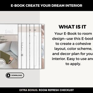 Create a Beautiful Space E-book, DIY Interior Design Guide, Home ...